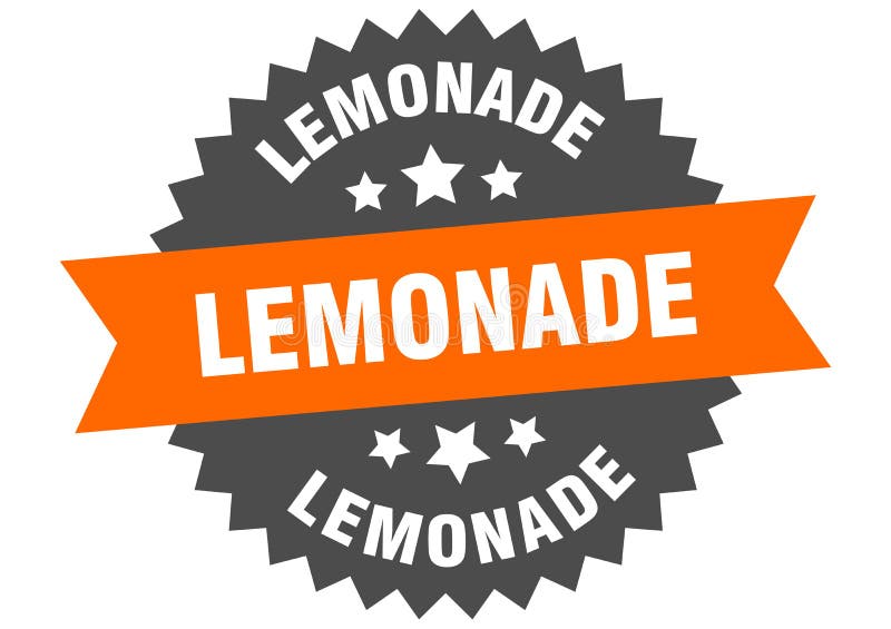 Lemonade Sign. Lemonade Circular Band Label. Lemonade Sticker Stock ...