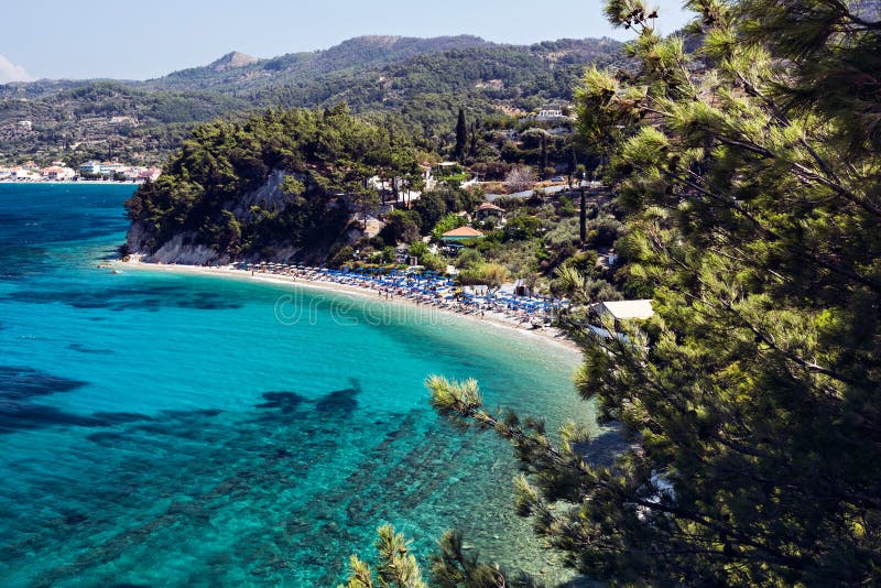 Lemonakia strand, Samos arkivfoto. Bild av grek, natur - 41442064