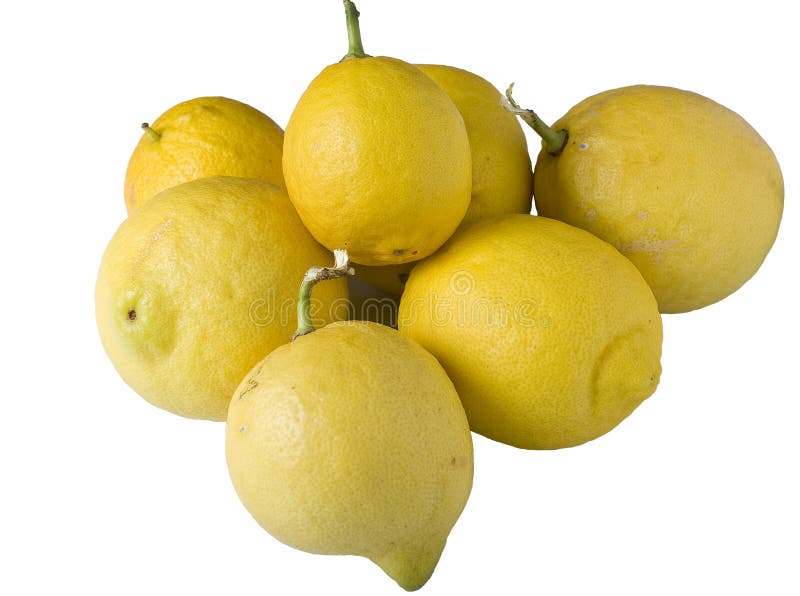 Lemons Bunch stock image. Image of ripe, isolated, yellow - 23271711