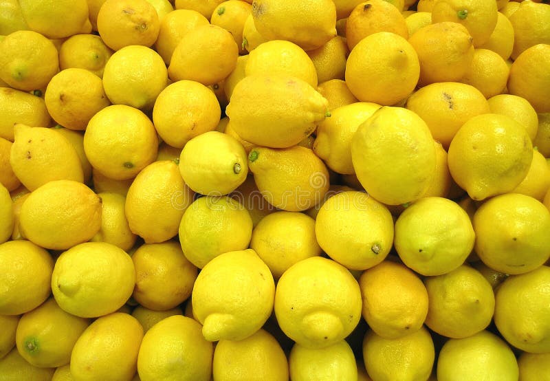 Lemons at the market stock photo. Image of piled, market - 47136932
