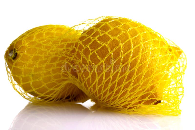 Two Lemons whole isolated stock photo. Image of lemons - 252182764