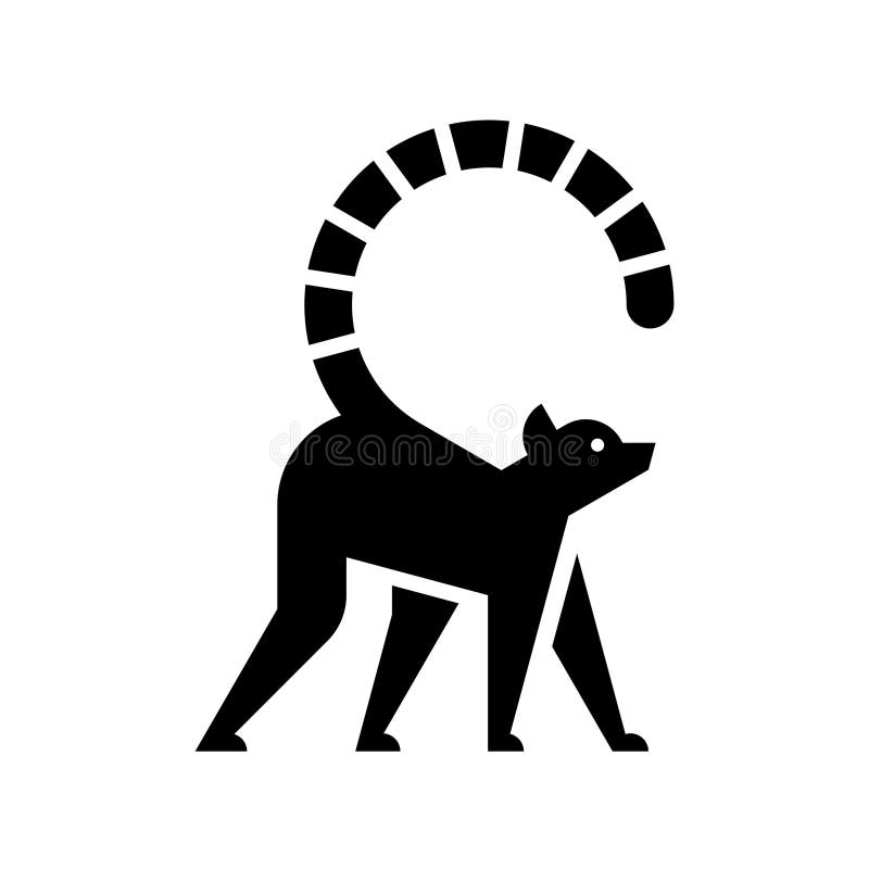 Lemur Logo stock vector. Illustration of abstract, silhouette - 259970610