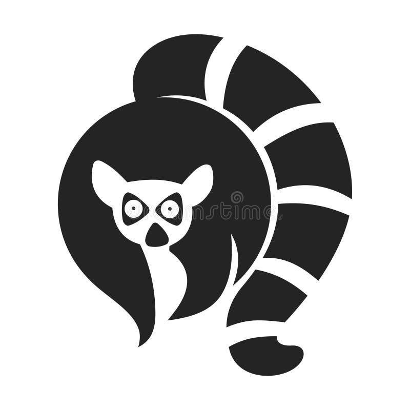 Lemur Logo Template Isolated. Brand Identity. Icon Abstract Vector ...
