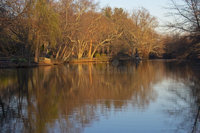 Lenape Trail at Mill Pond -04 Stock Photo - Image of pond, blue: 263167684