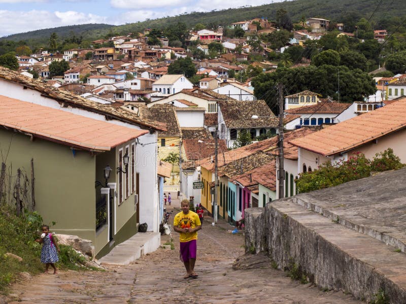 Colorful Colonial Architecture Lencois Bahia Brazil Editorial Image ...