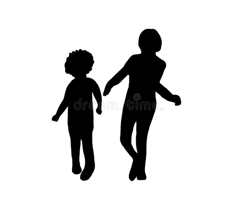 Older Sister Silhouette Stock Illustrations 9 Older Sister Silhouette