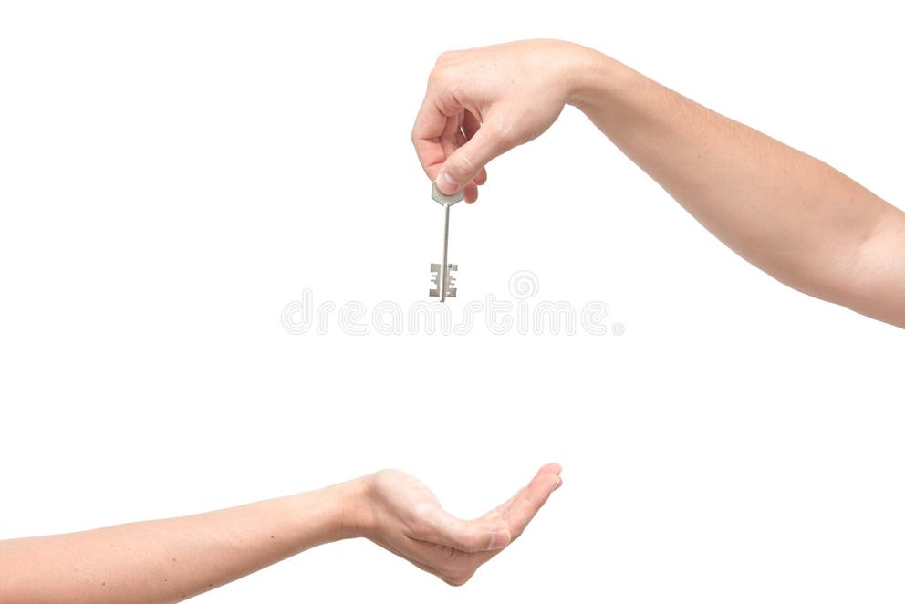 Lending the key stock image. Image of gold, buyer, owner - 14593585