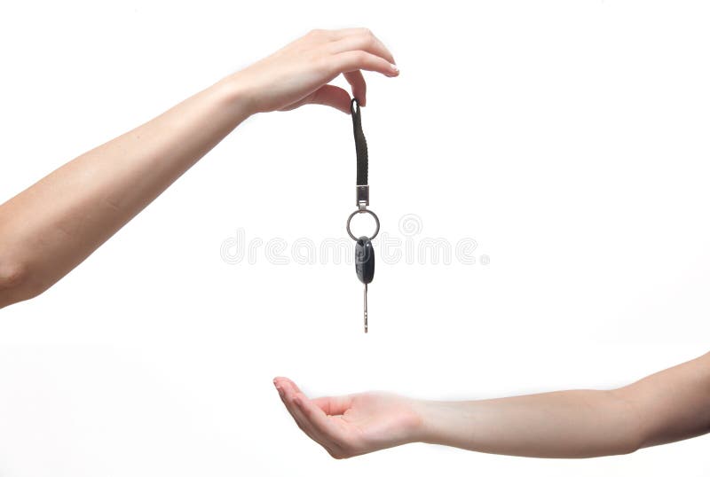 Lending the key stock image. Image of person, deal, female - 14962245