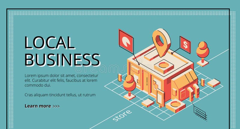 Lending Program for Local Business Vector Website Stock Vector ...