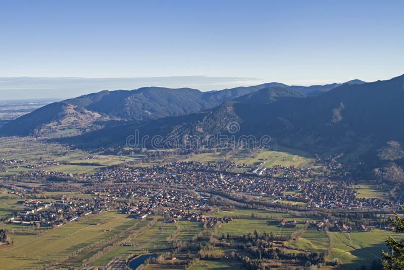 Lenggries in Upper Bavaria stock photo. Image of isar - 64271106