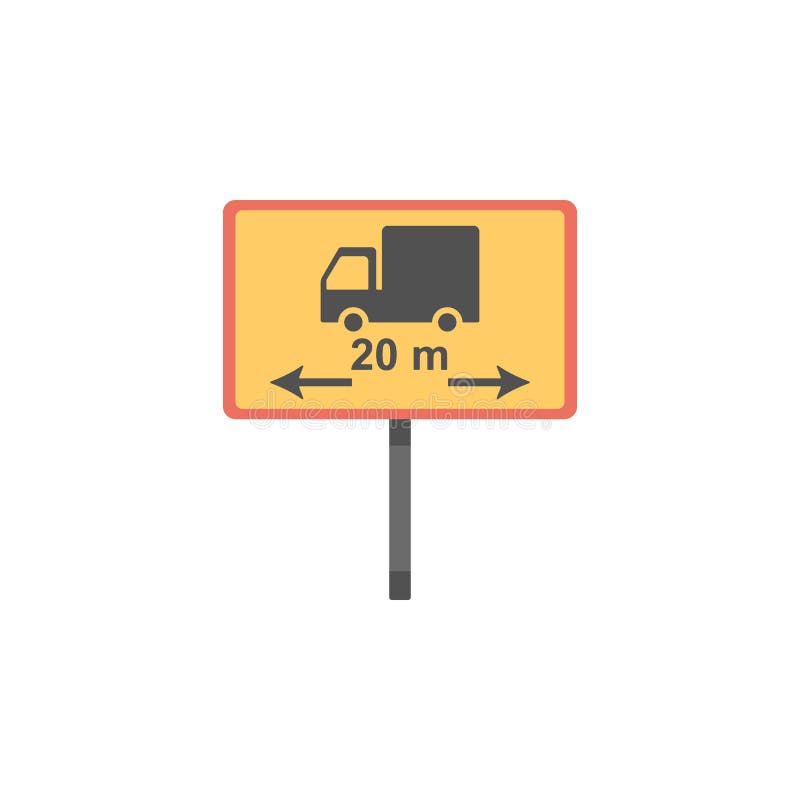 Length Limit Colored Icon. Element of Road Signs and Junctions Icon for ...