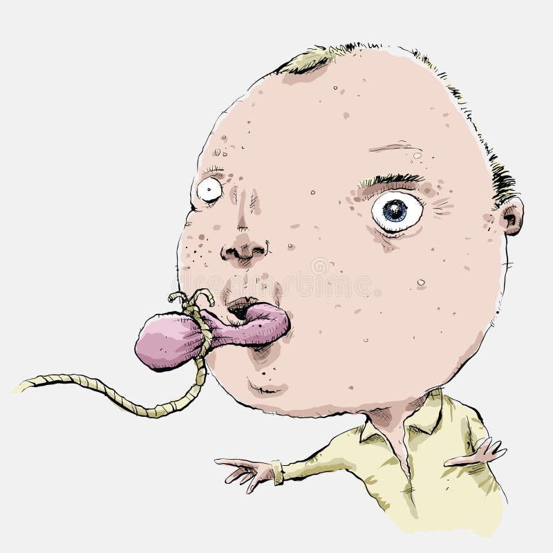 Lengua atada stock de ilustración. Ilustración de firmemente - 41986057