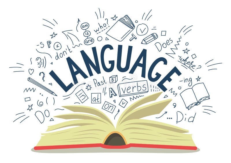 Lenguaje ilustración del vector. Ilustración de deletreado - 134945152