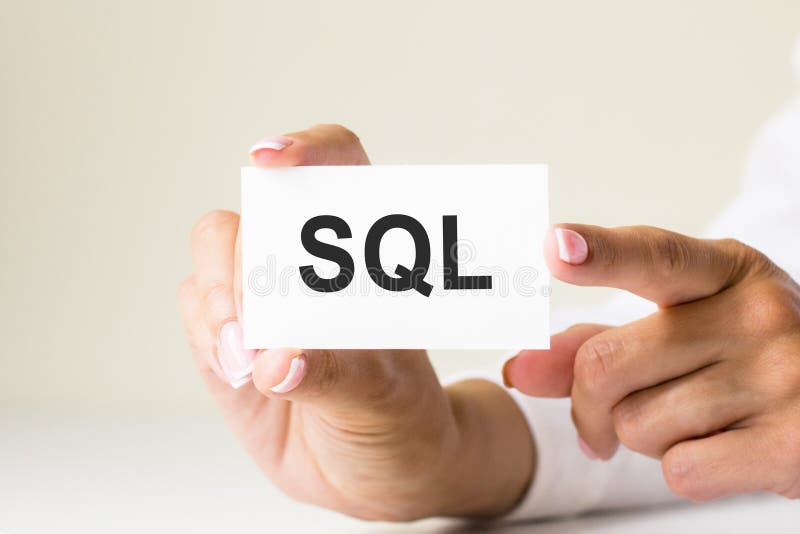 Lenguaje De Consulta Estructurada Sql De Frase Escrito En Una Tarjeta ... Lenguaje De Consulta Estructurada Sql De Frase Escrito En Una Tarjeta ...