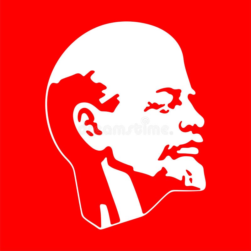 Stylized Vector Portrait of Vladimir Lenin. Editorial Stock Image ...