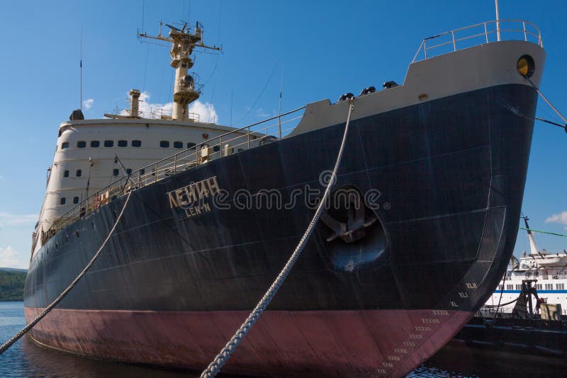 Lenin is a Soviet Nuclear-powered Icebreaker. Editorial Stock Image ...