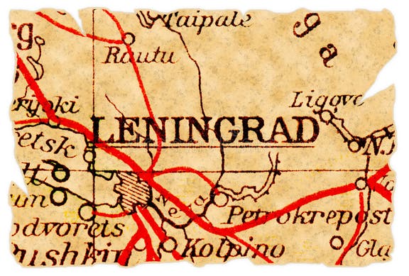 Leningrad old map stock photo. Image of geography, maps - 16821120