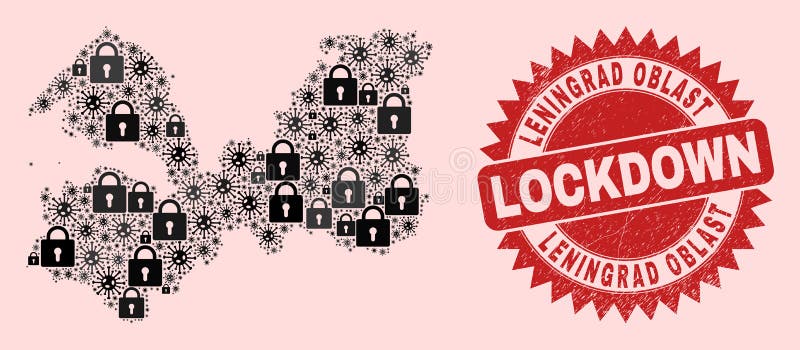 Leningrad Region Map Composition of Locks and Coronaviruses and ...