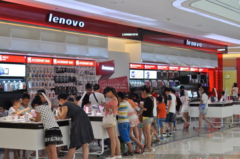 Lenovo store editorial photo. Image of indoor, counter - 32497886