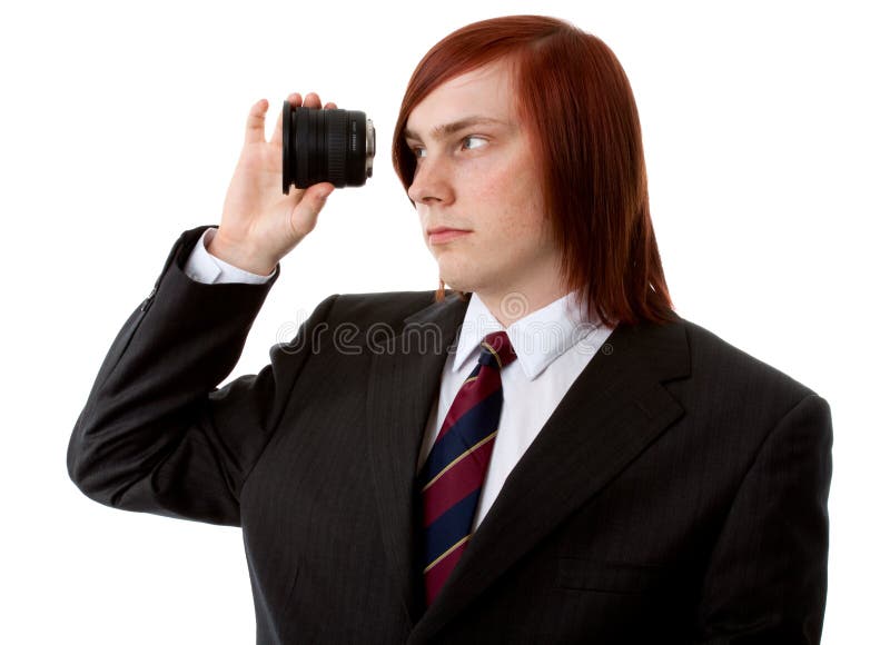 Lens stock image. Image of suit, fotograph, objectively - 14067901