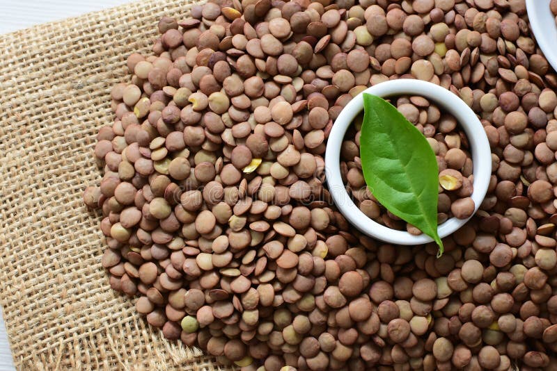 Lens Culinaris Raw Lentils Displayed in Different Containers - Lentils ...
