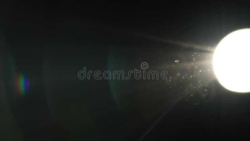 Lens Flare with Dust Particles Stock Video - Video of star, rays: 245370797