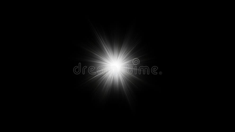Lens Flare Effect Creating a Bright and Dynamic Light Overlay Over a ...