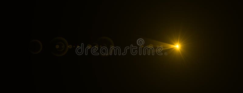 Lens Flare Effect. 3D Rendering Stock Illustration - Illustration of ...