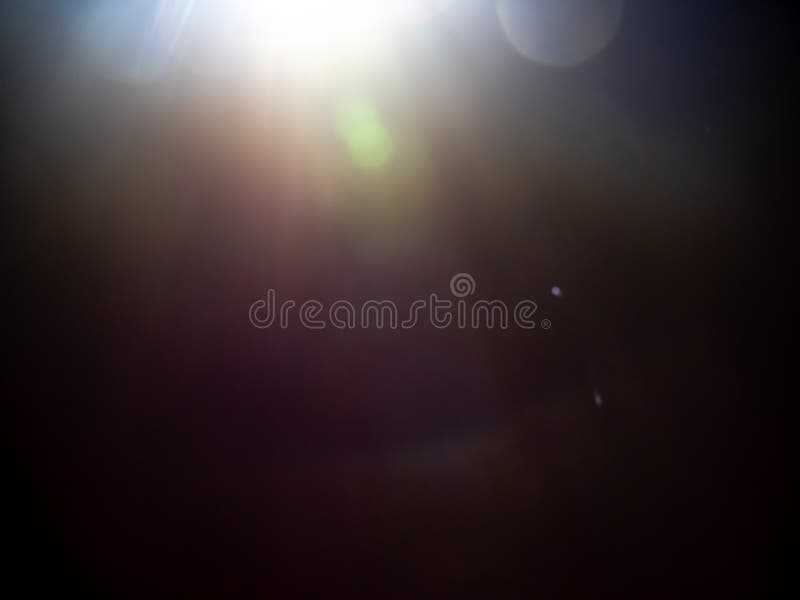 Lens Flare Effect with Sunlight Rays. Colorful Lens Flare Bokeh with ...