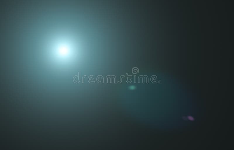 Lens Flare Glow Light Effect on Black. Image of Rays Blue Light Effects ...
