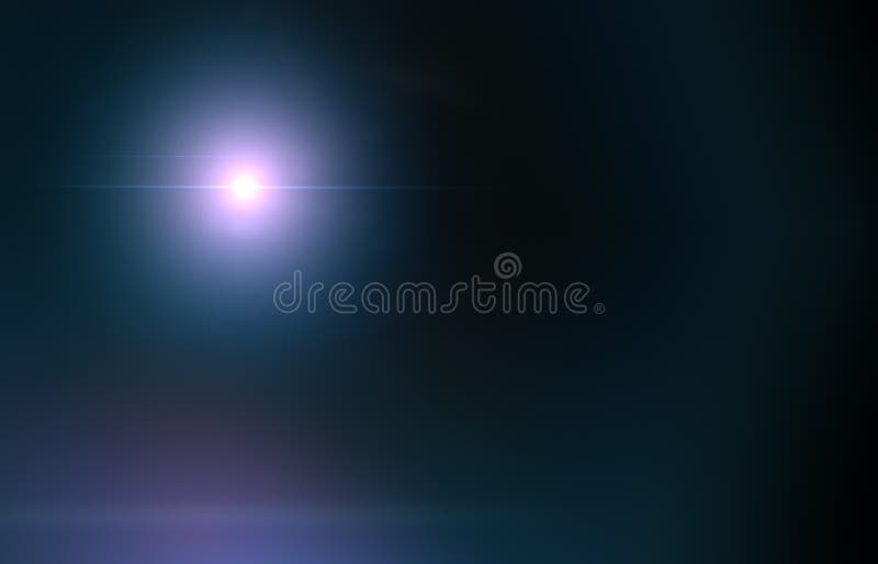 Lens Flare, Purple Glow Light Effect on Black. Anamorphic Rays Light ...