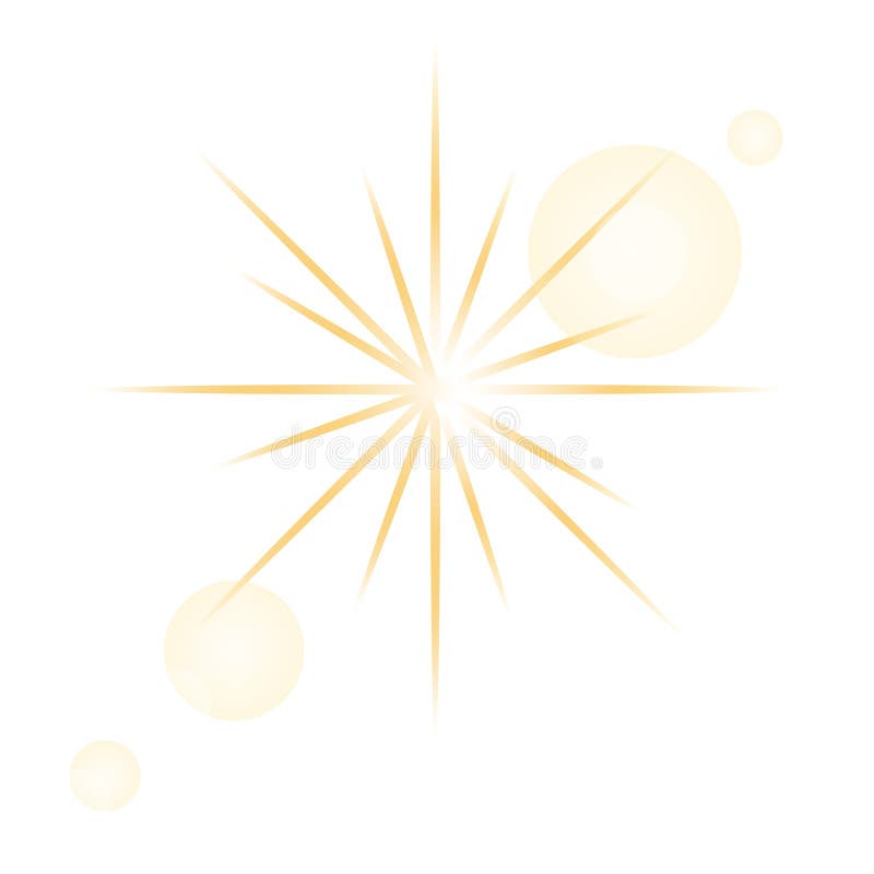 Lens Flare Light Glow Decoration Stock Vector - Illustration of ...