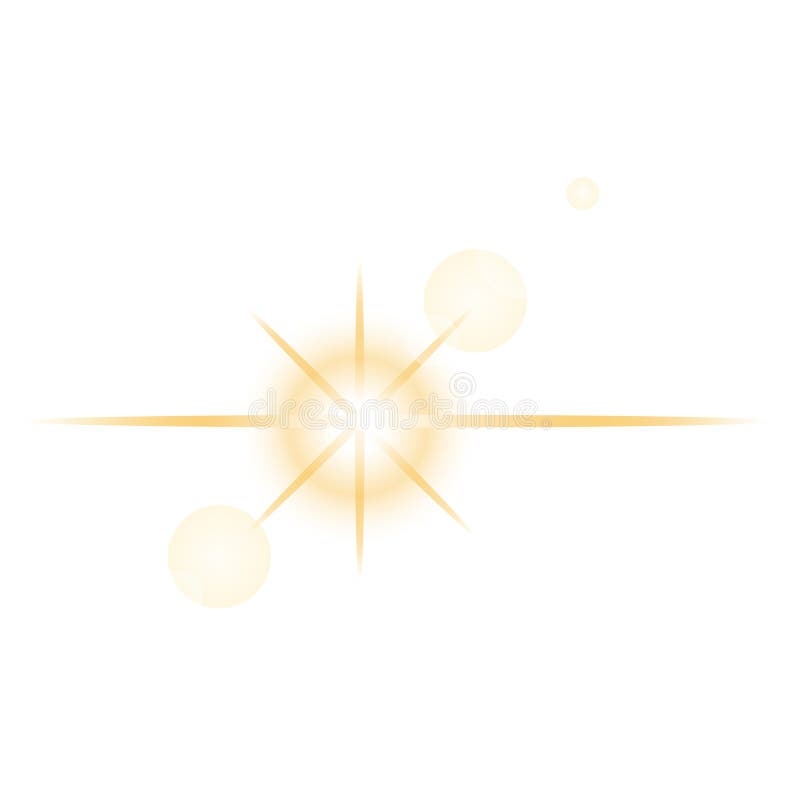 Lens Flare Light Glow Decoration Stock Illustration - Illustration of ...