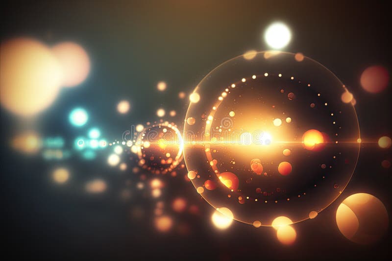 Lens Flare Out Focus Background. Ai Generative Stock Illustration ...