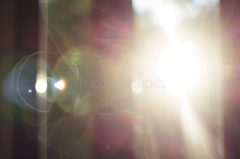 Lens Flare, Shining Sun Glare Rays. Background Generative AI Stock ...