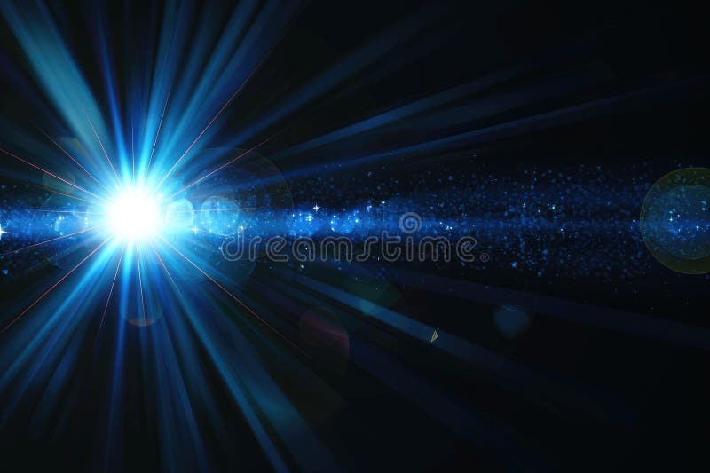 Lens Flare, Shining Sun Glare Rays. Background Generative AI Stock ...