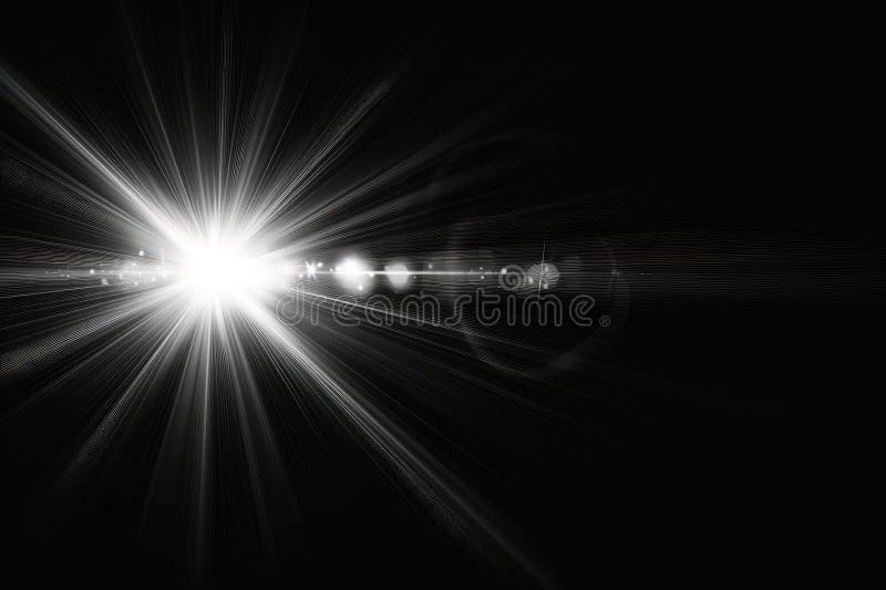 Lens Flare, Shining Sun Glare Rays. Background Generative AI Stock ...