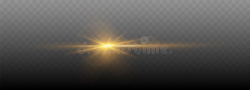 Lens Flare Vector Illustration. Glowing Spark Light Effect Isolated ...