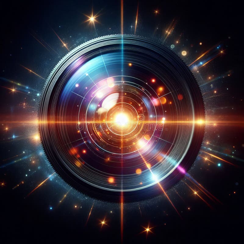 25 4 Lens Flare a Visual Effect Caused by Liht Scattering Withi Stock ...