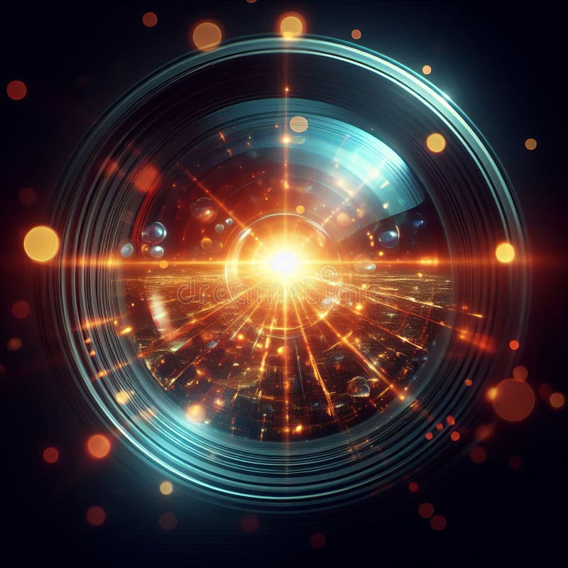 30 4 Lens Flare a Visual Effect Caused by Liht Scattering Withi Stock ...