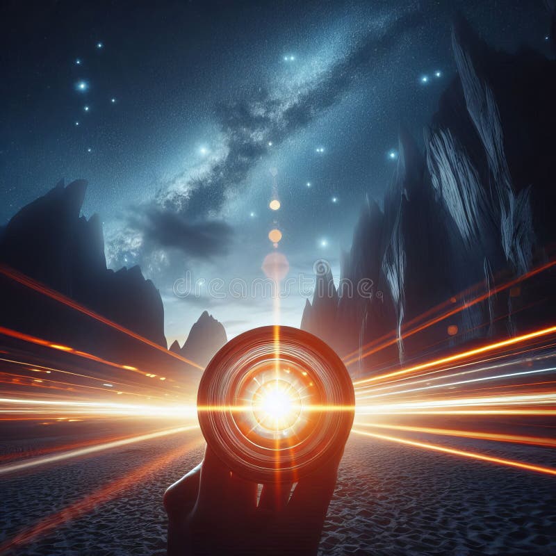 35 4 Lens Flare a Visual Effect Caused by Liht Scattering Withi Stock ...