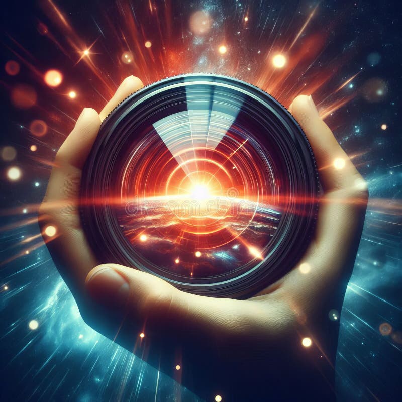 36 4 Lens Flare a Visual Effect Caused by Liht Scattering Withi Stock ...