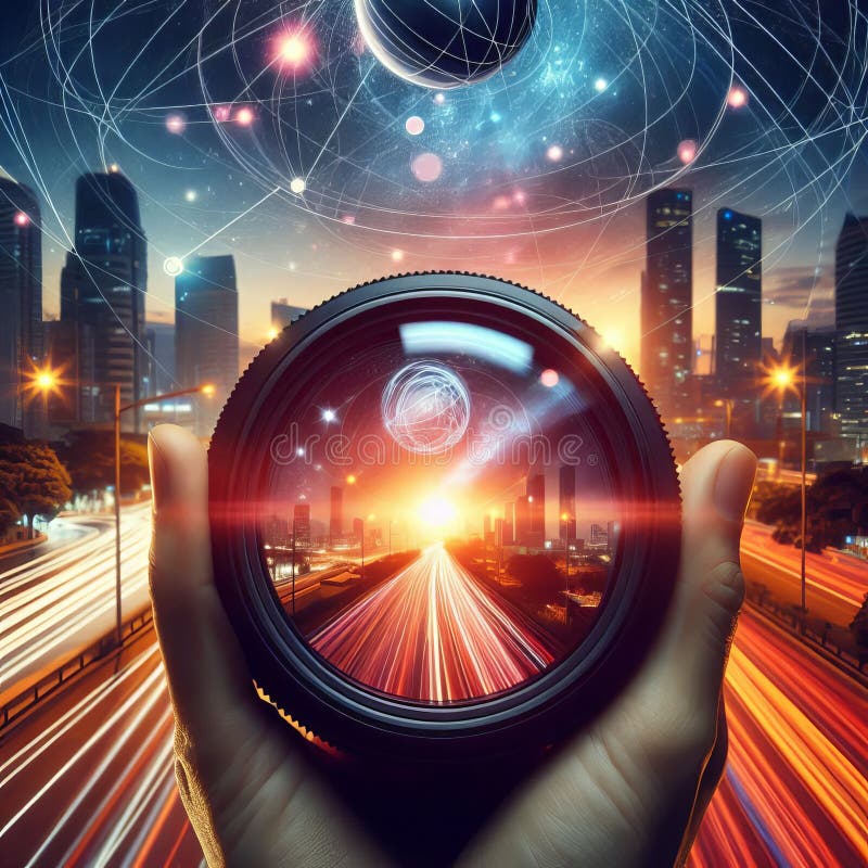 38 4 Lens Flare a Visual Effect Caused by Liht Scattering Withi Stock ...