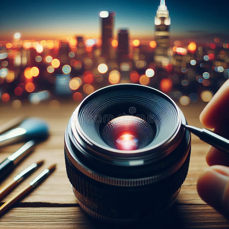 18 49 Lens Focus a Visual Effect that Emphsizes or Blurs Certai Stock ...