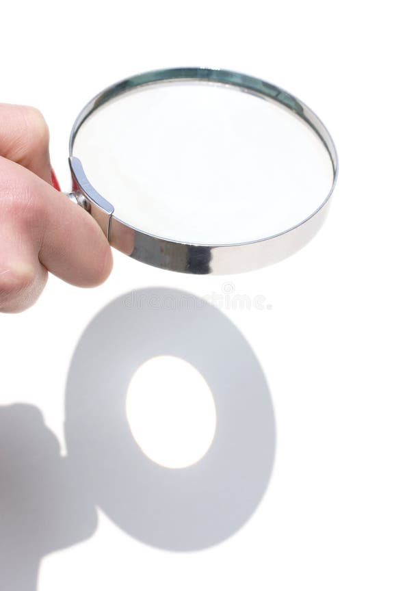 Lens Forming Image of Sun on Paper Stock Photo - Image of concentrate ...