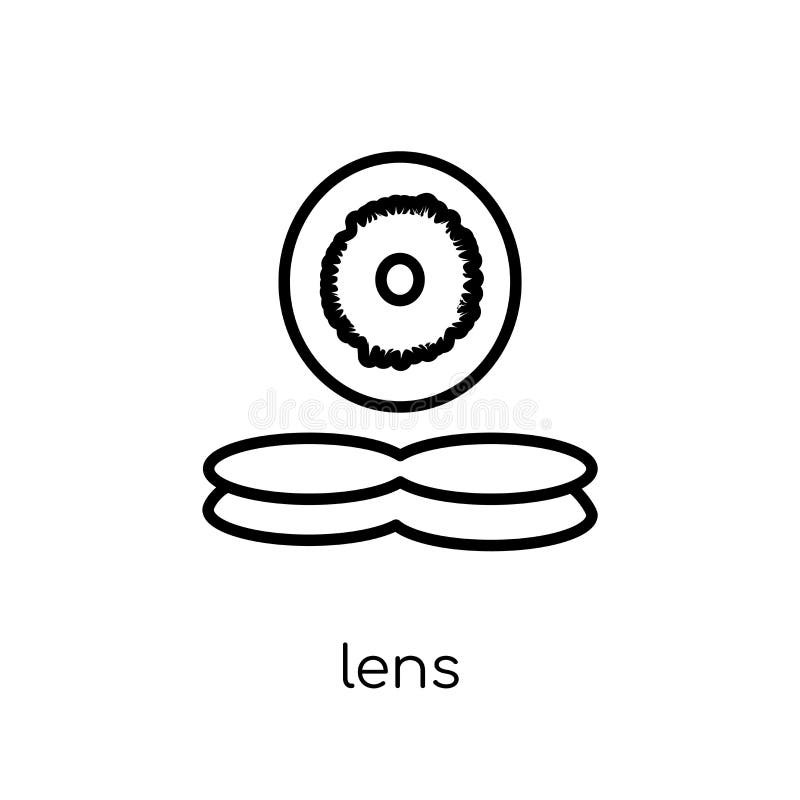Lens icon from collection. stock vector. Illustration of lenses - 130952528