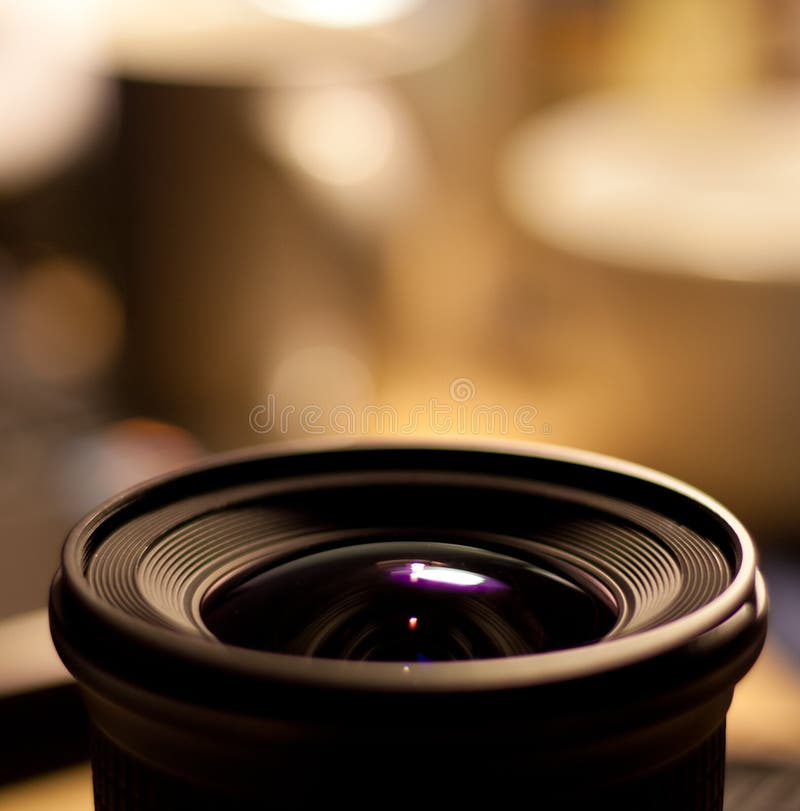 Lens and light stock image. Image of desk, dslr, warm - 22293439