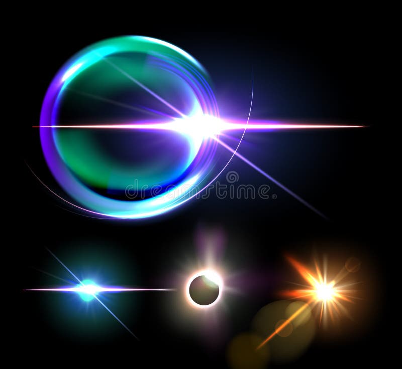 Lens lighting effects stock vector. Illustration of lens - 115687626