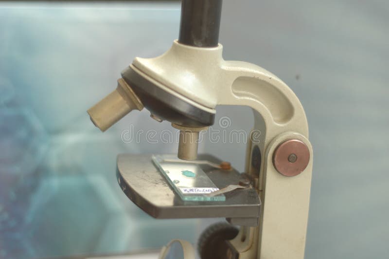 Lens of the microscope stock image. Image of laboratory - 82947871