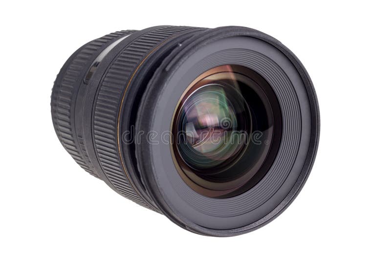 Lens of Modern Digital Camera, View of Front Lens Stock Photo - Image ...
